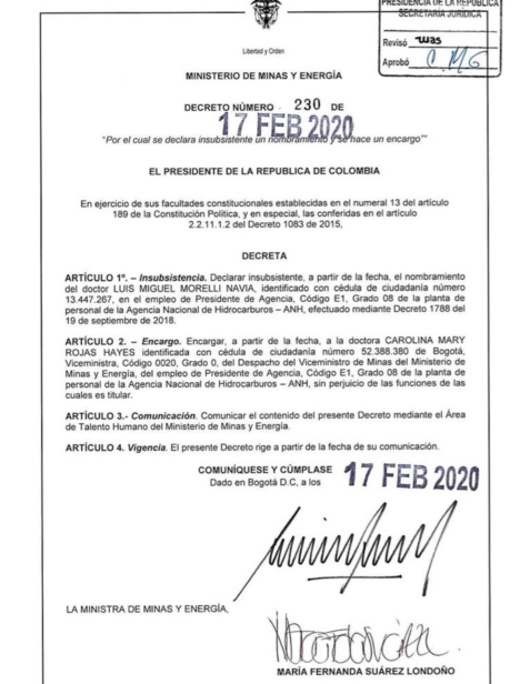 Luis Miguel Morelli salió de la ANH - Petroleumag