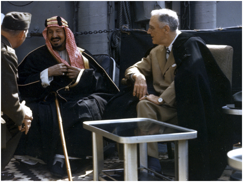 Rey Ibn Saud y Franklin Delano Roosevelt - Petroleumag