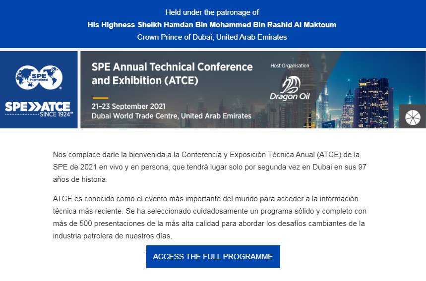 ATCE 2021 Technical Programme Now Available - Petroleumag