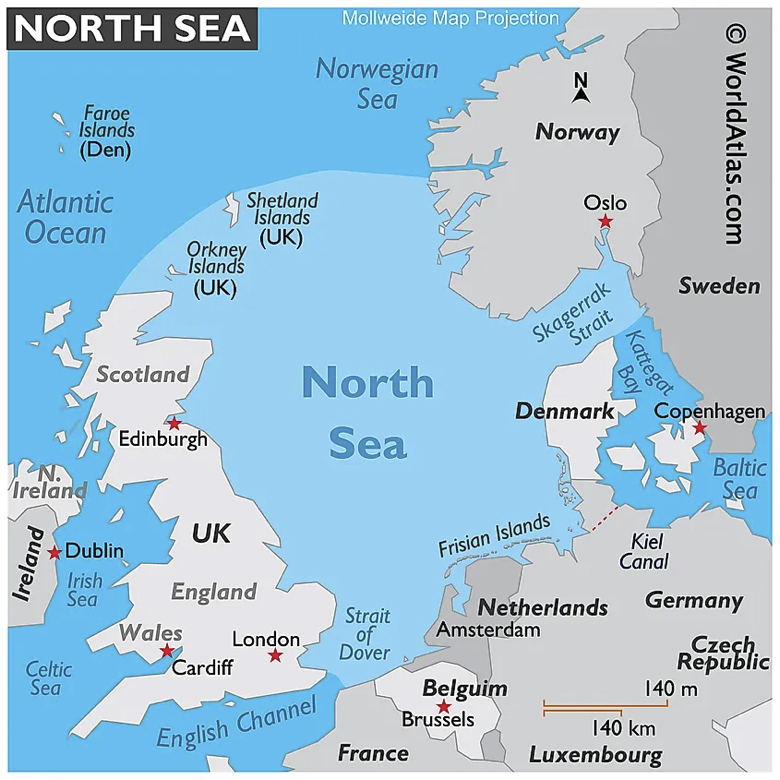 2/3 de la producción del Mar del Norte tiene baja intensidad de GEI ...