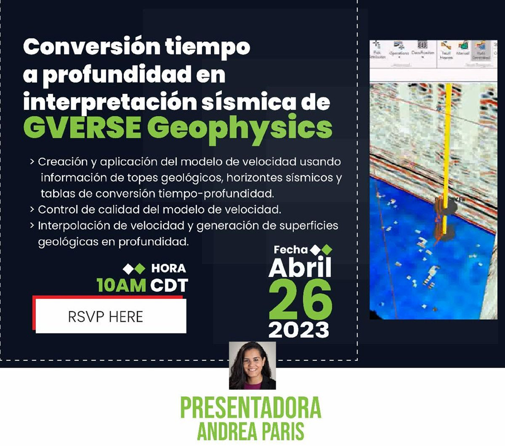 Conversión tiempo a profundidad en interpretación sísmica de GVERSE ...